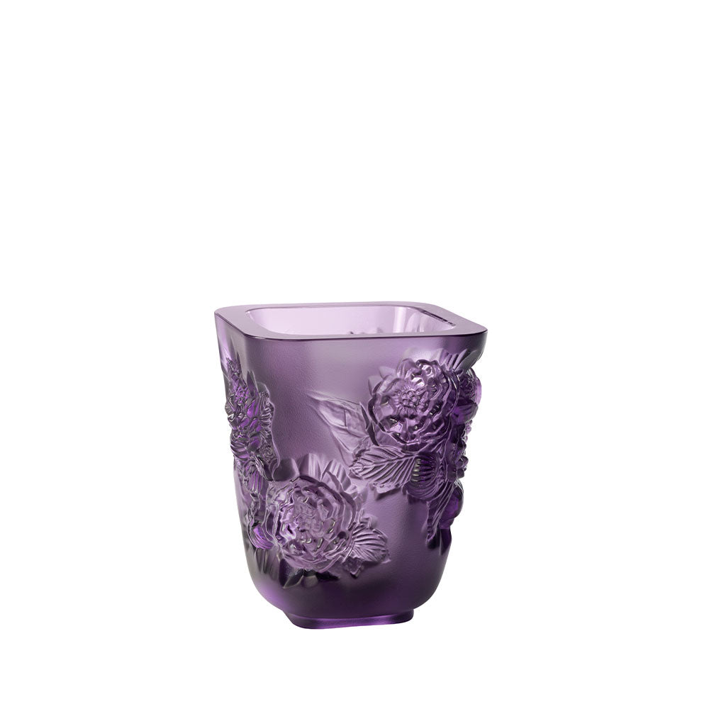 Lalique I Pivoines 14 Cm Mor Vazo I Luxuria